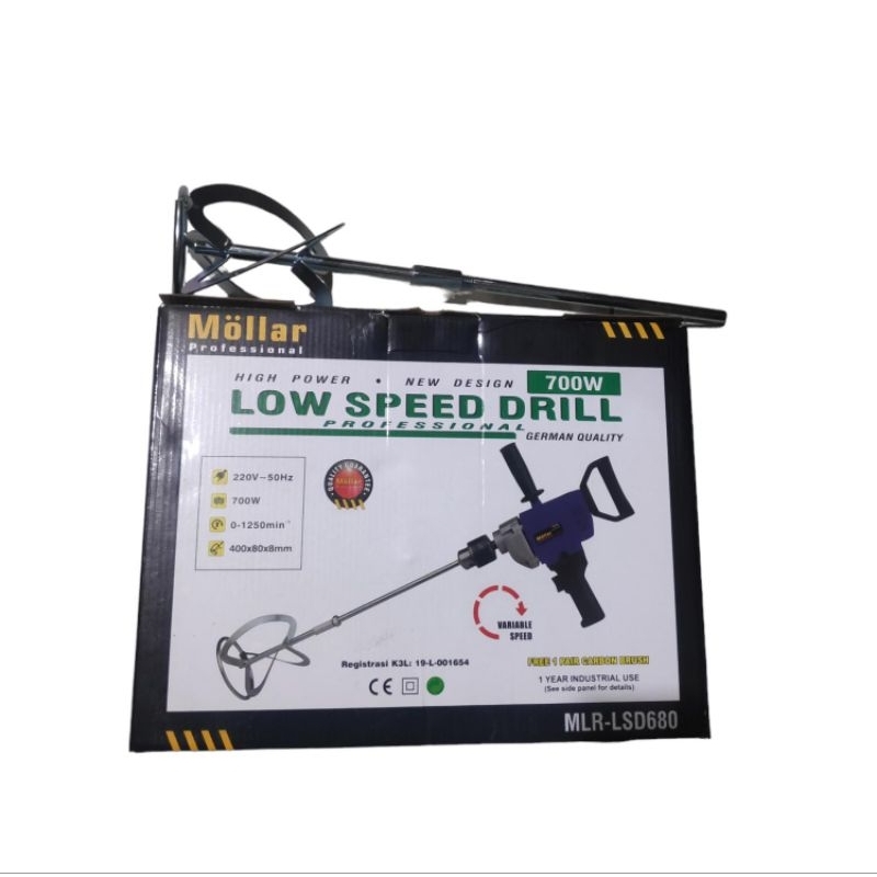 Jual mollar LSD680 mesin mixer cat alat bor pengaduk cat + stik ...
