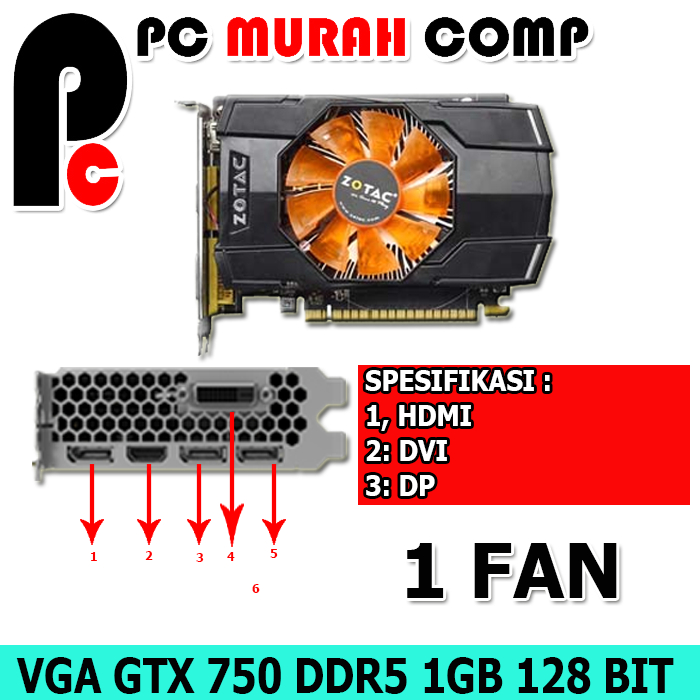 Jual NVIDIA GEFORCE GTX 750 GRAPHIC CARD | Shopee Indonesia