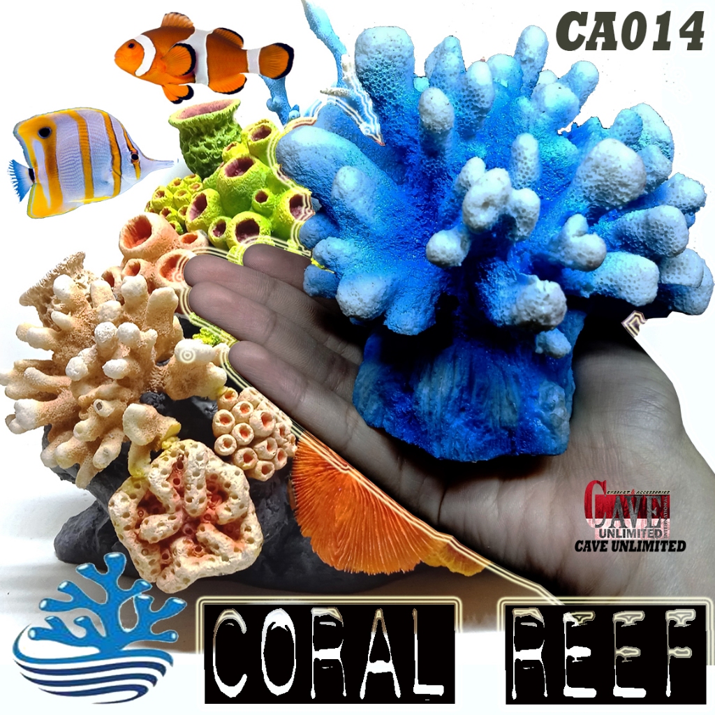 Jual CA014 CORAL ARTIFICIAL TERUMBU KARANG BUATAN ANEMON RESIN DEKORASI ...