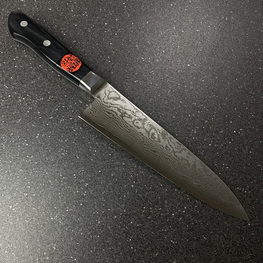 Jual Pisau Jepang Shigeki Tanaka Kyokko VG10 33 Layer Damascus Gyuto 180mm | Shopee Indonesia