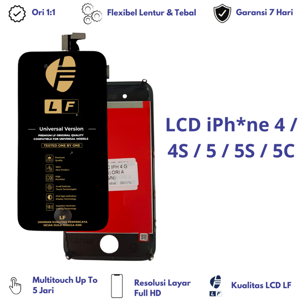 Jual LCD iPh*ne 4 / 4S / 5 / 5S / 5C Fullset Touchscreen | Shopee Indonesia
