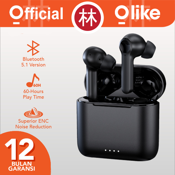 Jual Olike O2 FINN X Earphone Earbuds Wireless BT 5.1 Dual Mic ENC TWS ...