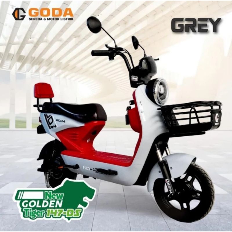 Jual Sepeda Listrik Goda 147DS Golden Tiger 500 Watt 48 volt 12 AH 147 ...