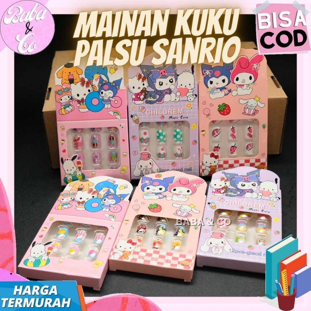 Jual MAINAN SANRIO KUKU PALSU FAKE NAILS PAKET MAINAN KUKU ANAK LUCU ...