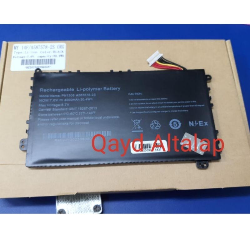 Jual Baterai Battery Axioo 14F PN1308 A587578-2S Original | Shopee ...