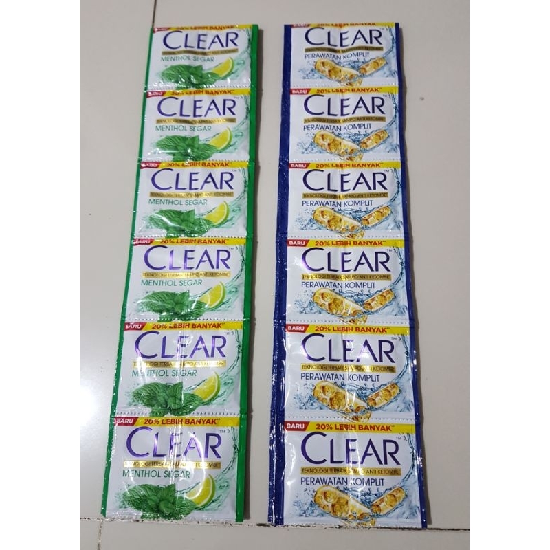 Jual shampo clear sachet(9ml) | Shopee Indonesia