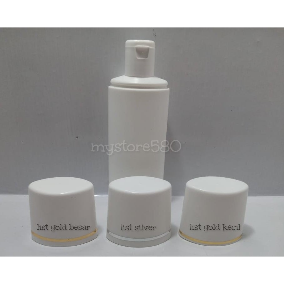Jual BOTOL PUTRI PUTIH 100 ML LIST SILVER, LIST GOLD BESAR, LIST GOLD ...