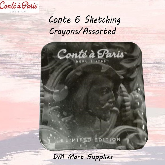 Jual Conte à Paris Sketchers Crayon Tin Set (Set of 6) Limited Edition ...