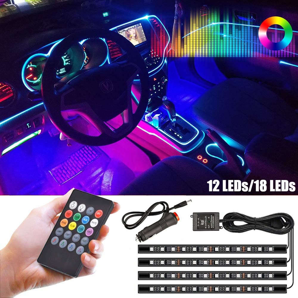 Jual Lampu Led Strip Mobil 12 volt super terang RGB Mobil Interior Hias ...