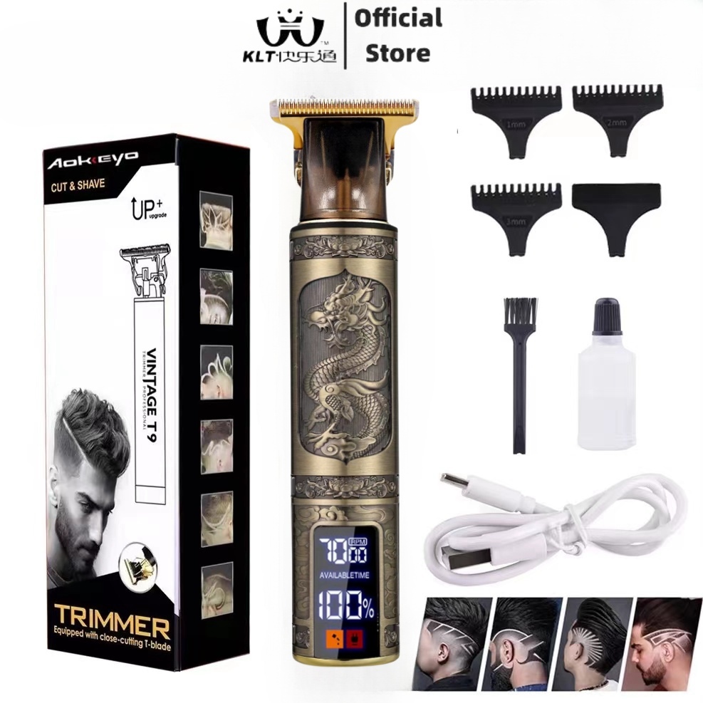 Jual KLT Alat Cukur Rambut Elektrik T9 Mesin Potong Rambut Hair Cliper ...