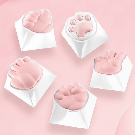 Jual Zifriend 4pcs/box Paper Scissors Rock Keycaps OEM Cute Keycaps for ...