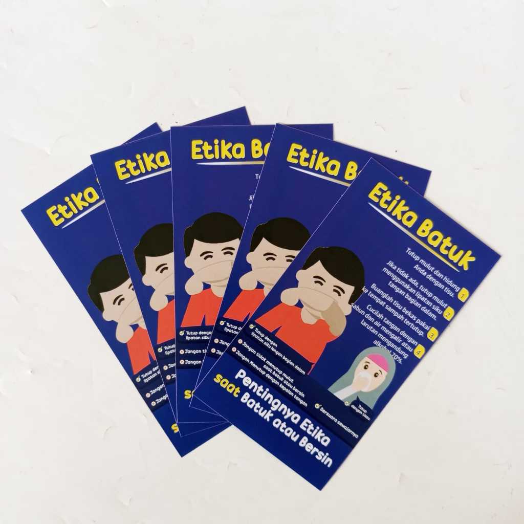 Jual Flyer Etika Batuk Versi Hijab - Flyer Edukasi Kesehatan Masyarakat ...