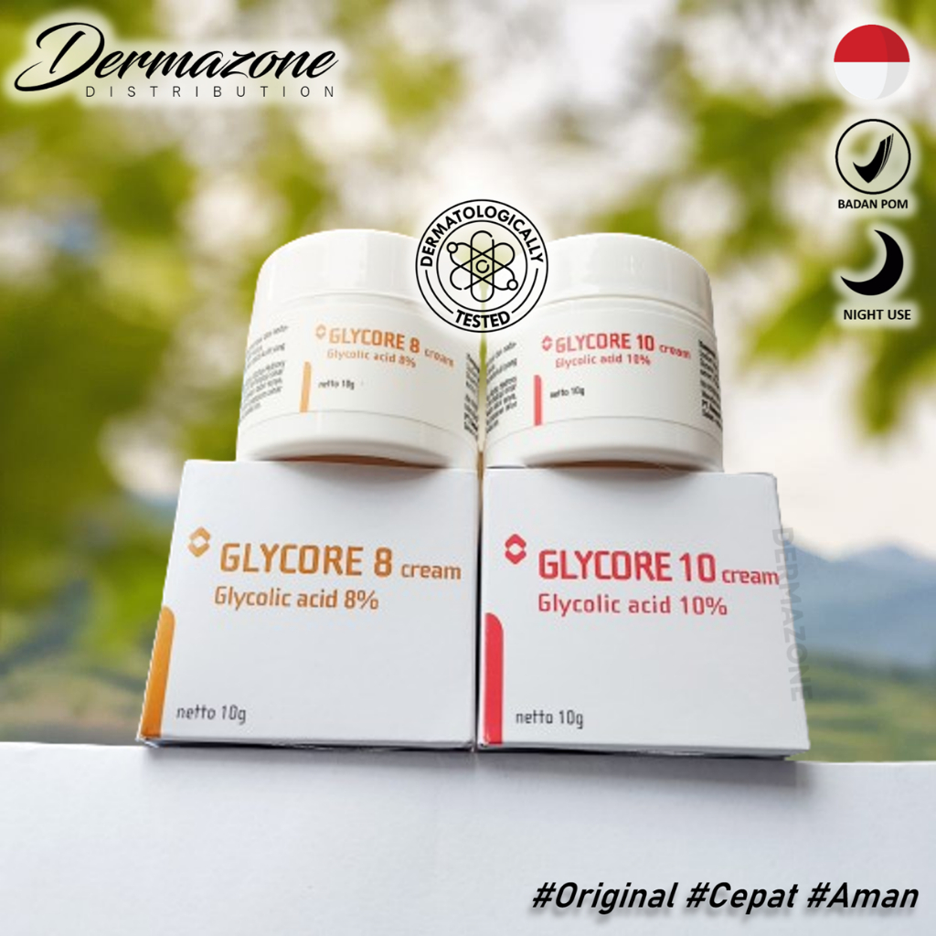 Jual Glycore 10% dan 8% Cream 10gr - Flek Hitam Pada Wajah dan Bagian ...