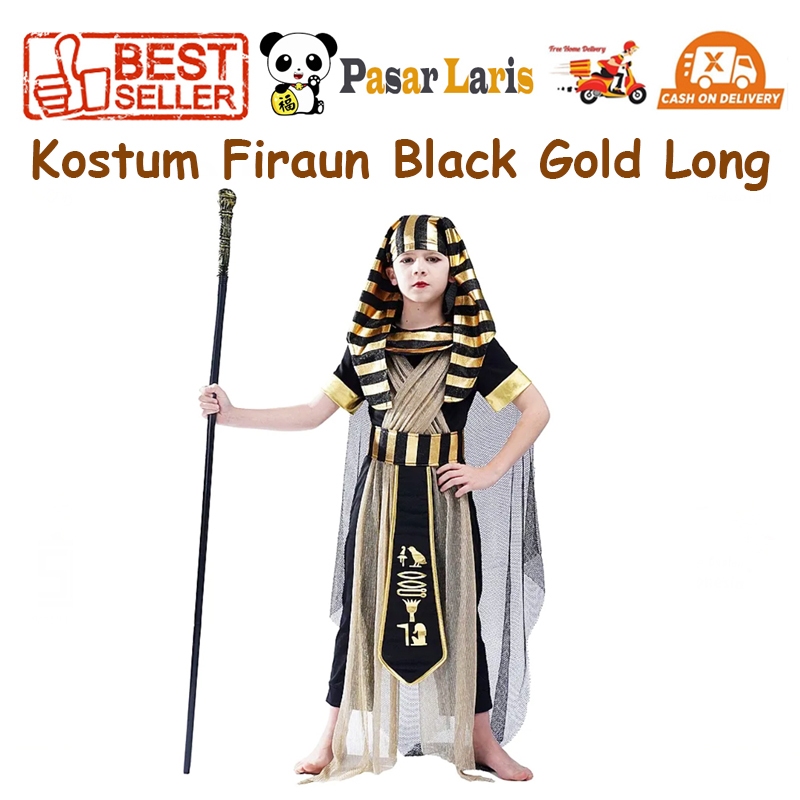 Jual Kostum Mesir Firaun Black Gold Long Raja Mesir Egypt Baju Negara ...