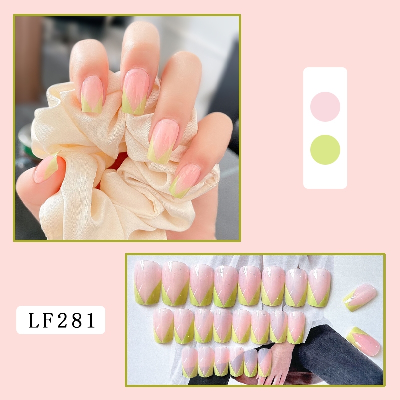 Jual FALSE / FAKE NAILS ART 24 PCS + LEM KUKU PALSU TERBARU TERMURAH ...