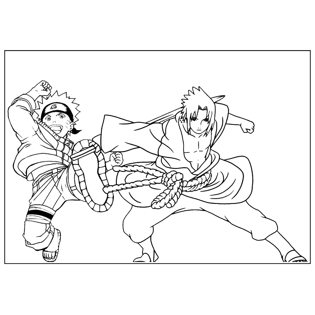 Jual Kertas Gambar Mewarnai Tema Naruto | Kertas Mewarnai | Murah ...