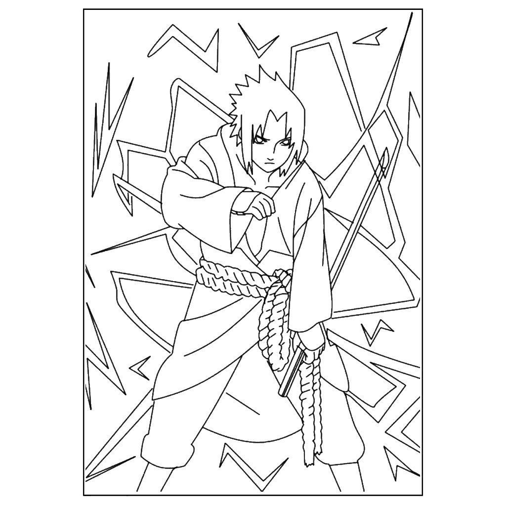 Jual Kertas Gambar Mewarnai Tema Naruto | Kertas Mewarnai | Murah ...