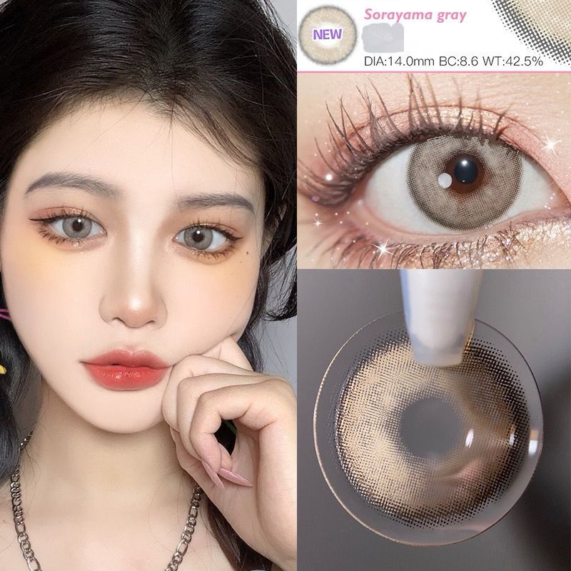 Jual MYSTICEYES SOFTLENS SORAYAMA SERIES GREY COLOR LENSA KONTAK NORMAL ...