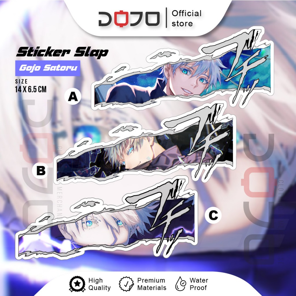 Jual Sticker VINYL anime Jujutsu Kaisen Warning motor mobil JDM ...