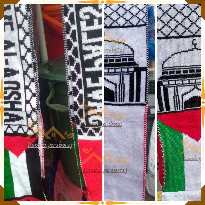 Jual Syal Palestina Rajut / Syal Save Palestine Al-Aqsha | Shopee Indonesia