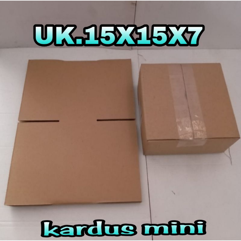 Jual kardus UK 15x15x7 kardus packing kardus polos kardus kecil ...