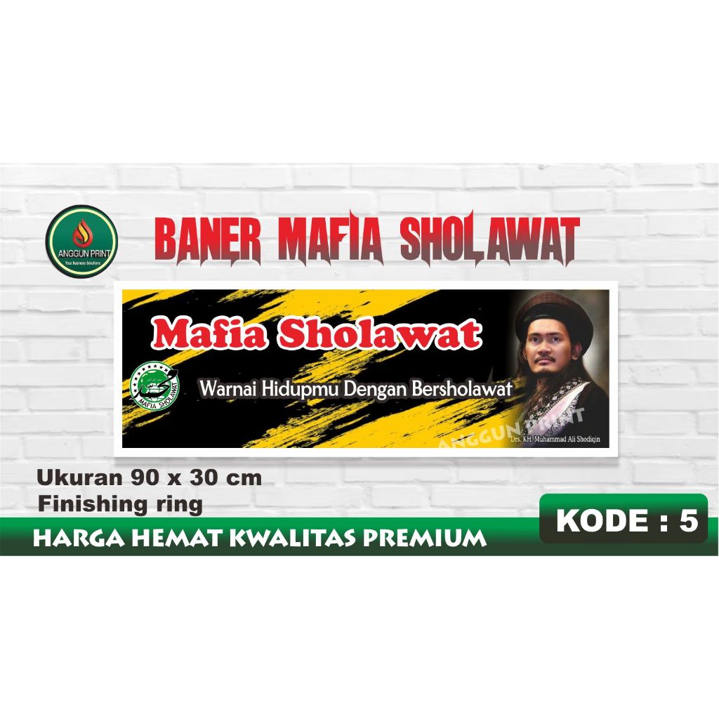 Jual spanduk majlis mafia sholawat,gus ali gondrong | Shopee Indonesia