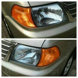 Jual Stiker lampu Mobil Motor Sticker Headlamp Trans Orane Per Lembar ...