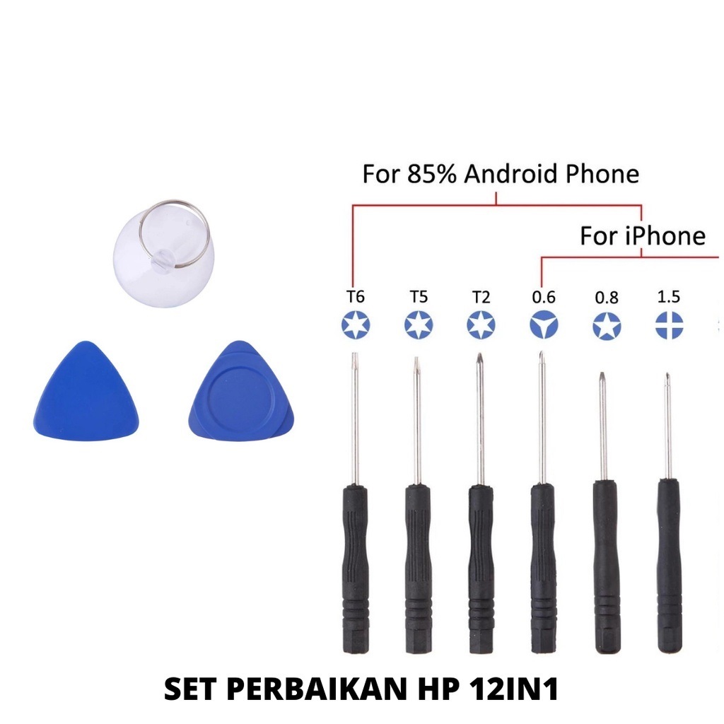 Jual PERALATAN REPARASI HANDPHONE 12IN1 REPAIR TOOL SET REPARASI ...