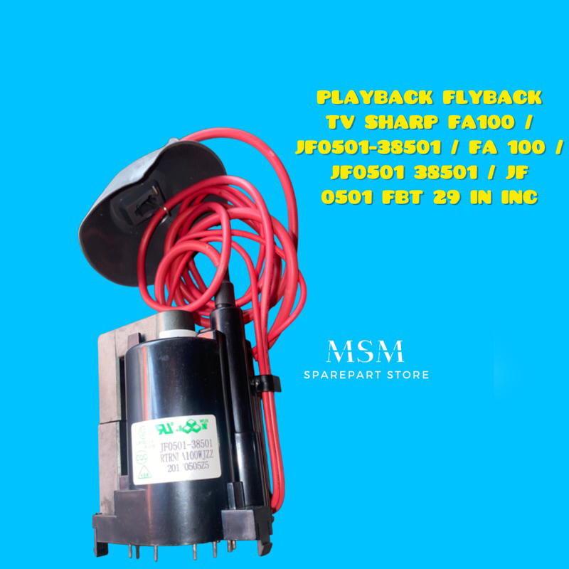 Jual PLAYBACK FLYBACK TV SHARP FA100 / JF0501-38501 / FA 100 / JF0501 ...