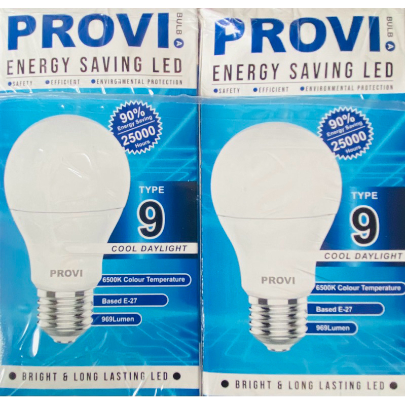 Jual 10 PCS LAMPU PROVI 9W LED LIGHT BULB | Shopee Indonesia