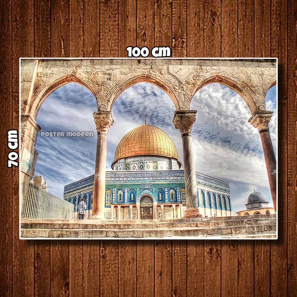 Jual WALLDECOR POSTER MASJID AL-AQSA ART Ukuran Besar Terlaris Code 24 ...