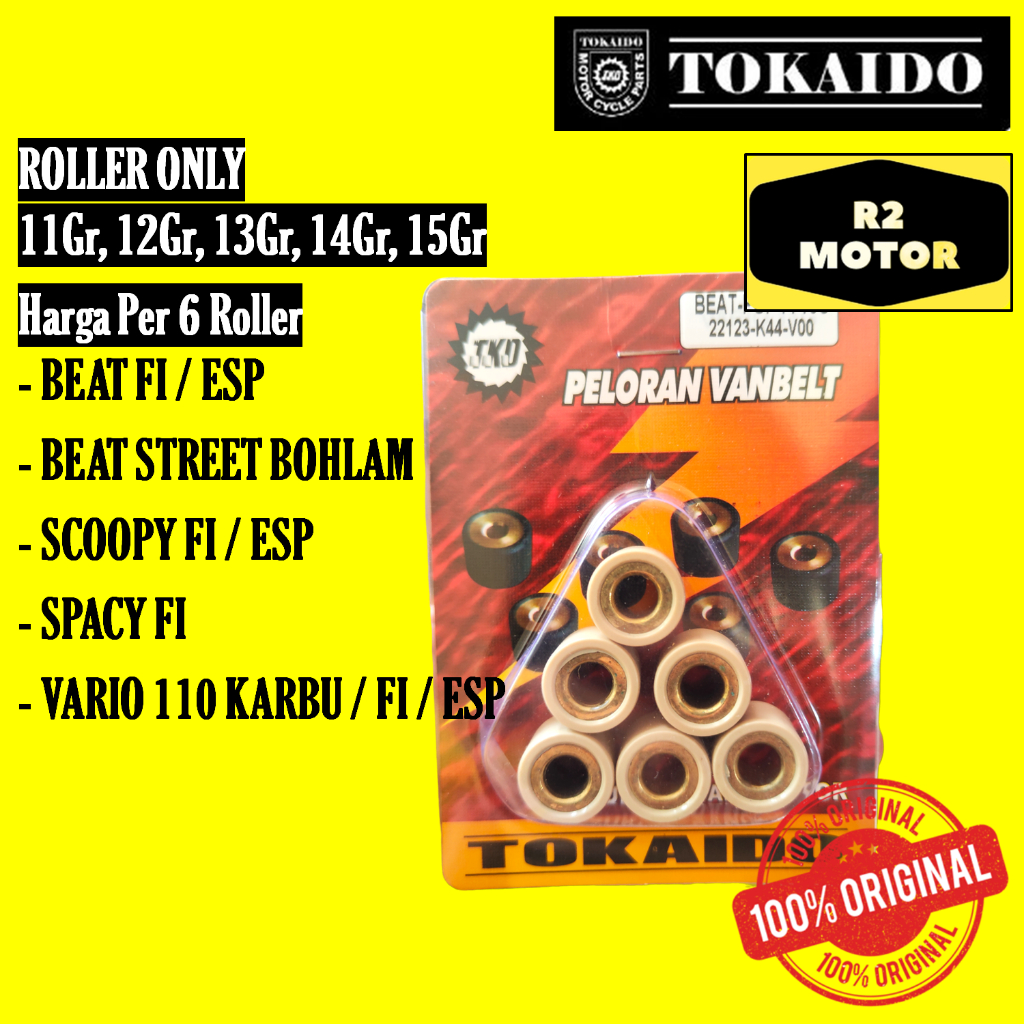 Jual TKD ROLLER ONLY BEAT STREET SCOOPY SPACY FI VARIO 110 KARBU FI ESP ...