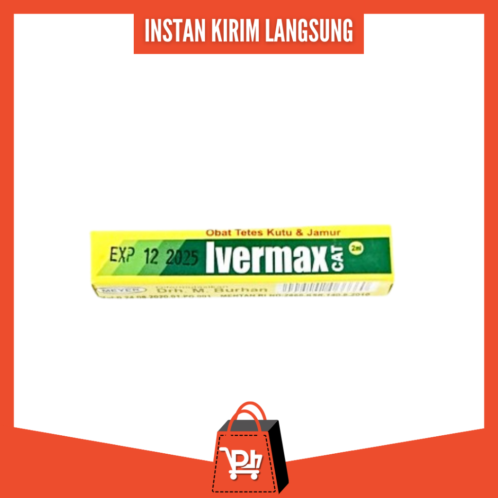 Jual [ Instan 2 Jam ] IVERMAX 2ml / Obat Tetes Kutu Jamur Kucing ...