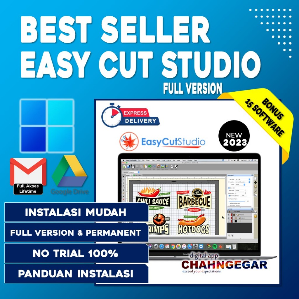Jual Easy Cut Studio 5 Full Lifetime Software Premier Vinyl Cutting ...
