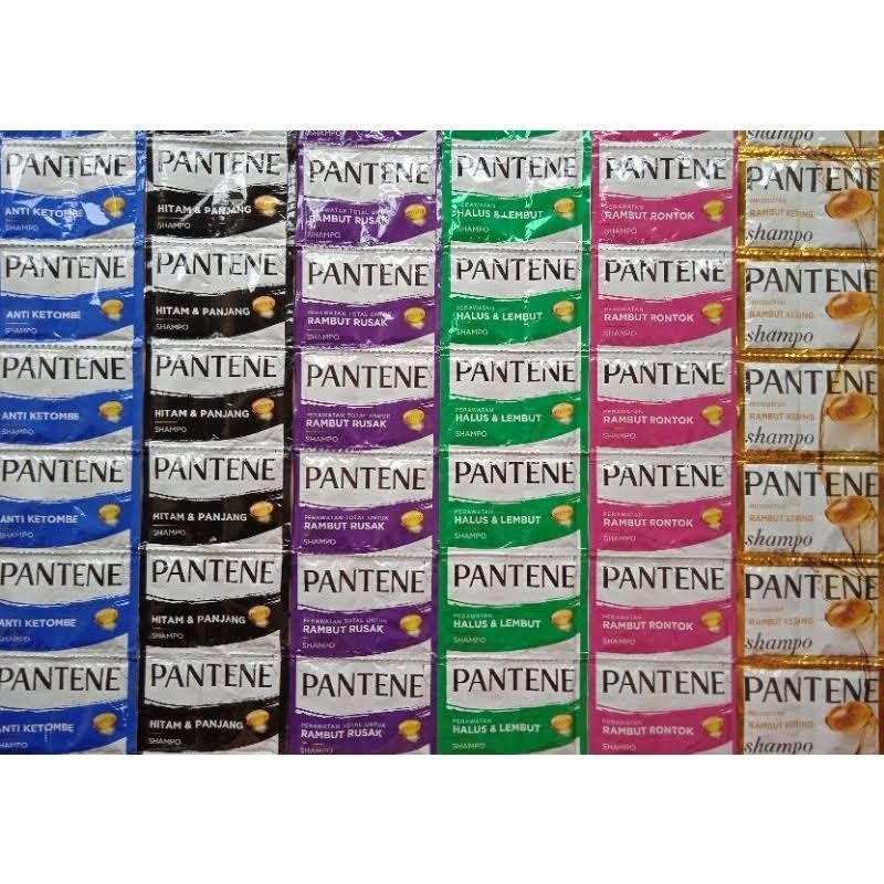 Jual PANTENE SHAMPOO RENCENG ISI 12 x 10gr SACHET HITAM PANJANG KUAT ...