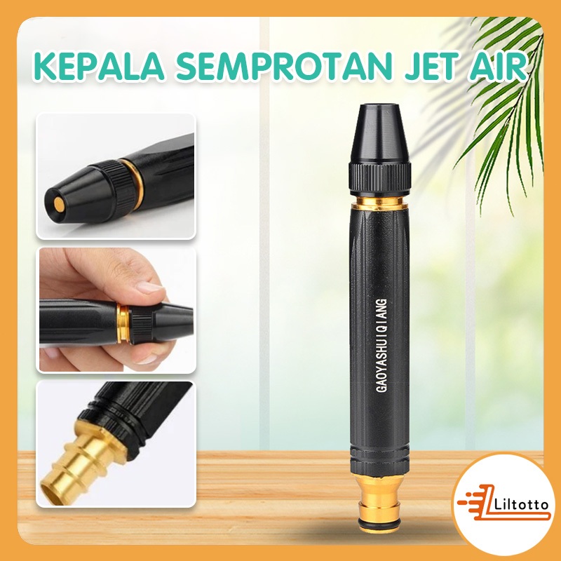 Jual COD KEPALA SEMPROTAN AIR CUCI MOTOR MOBIL KUNINGAN HOSE NOZZLE ...