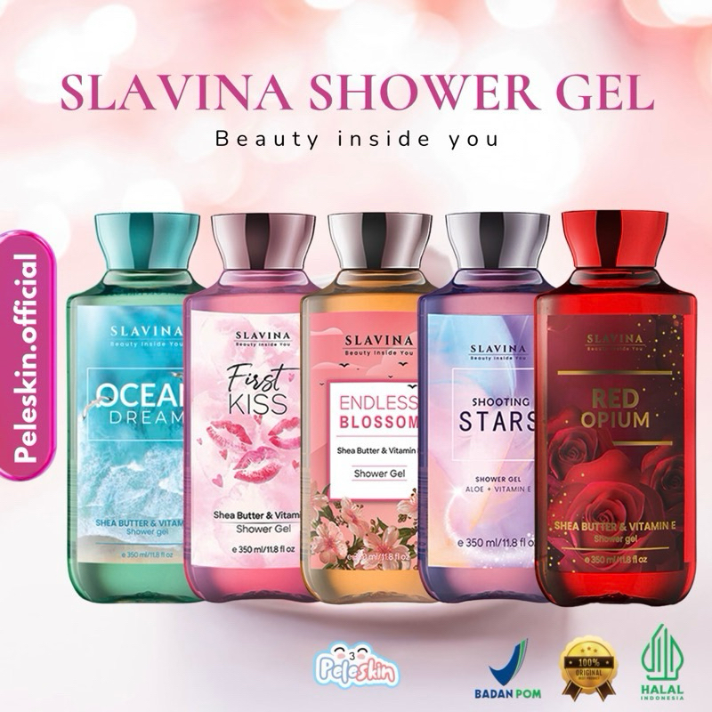Jual SLAVINA Shower Gel Series 350ml - RED OPIUM / OCEAN DREAM ...
