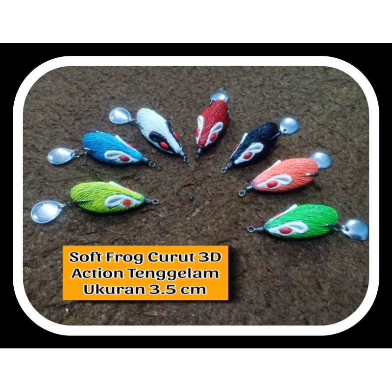 Jual Soft Frog Curut 3D Tenggelam 3.5 cm | Shopee Indonesia