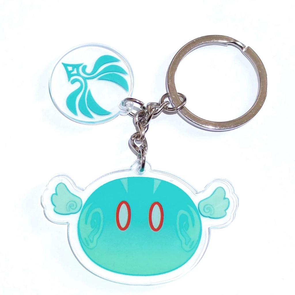 Jual Gantungan Kunci Slime Genshin Impact Akrilik Transparan Keychain ...