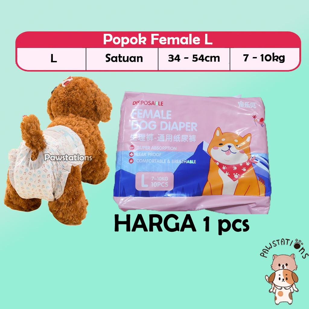 Jual Popok untuk Anjing Betina & Jantan Anjing Pet Diapers Disposable ...