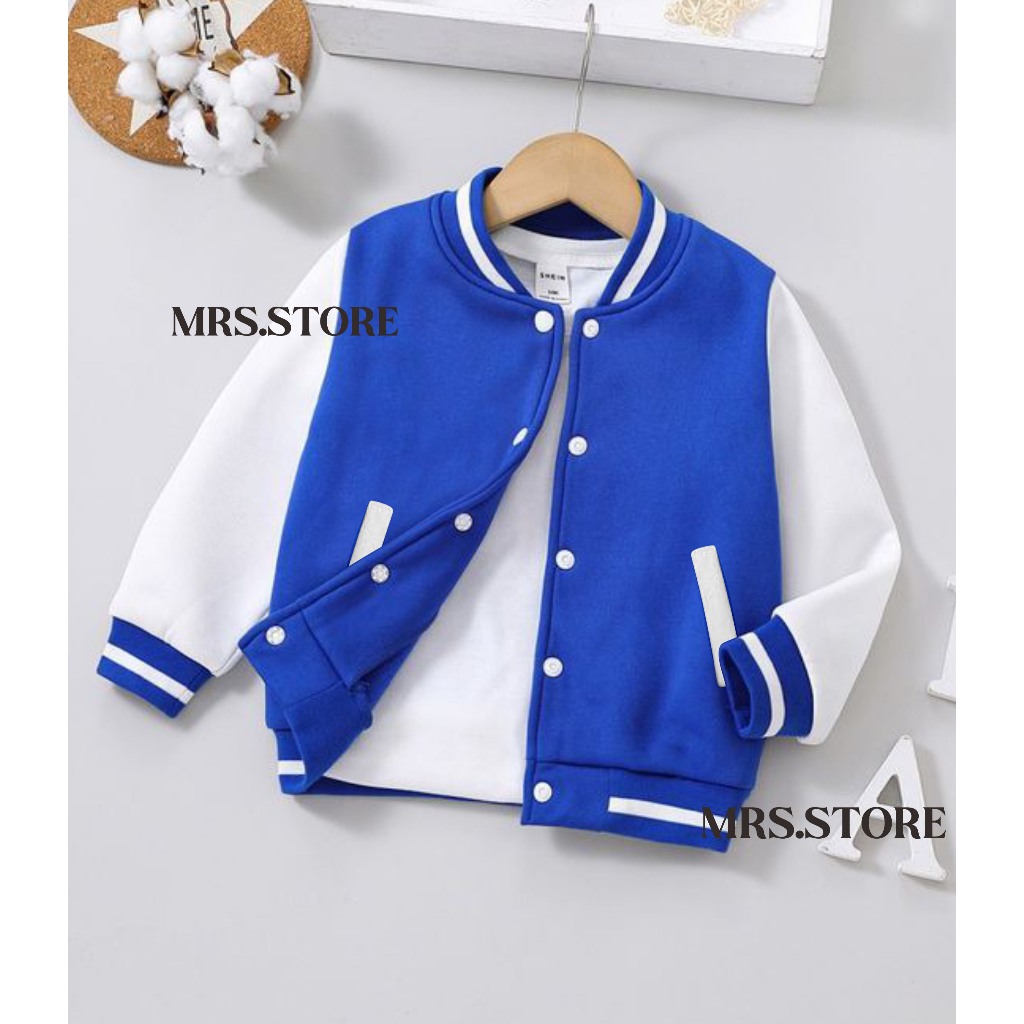 Jual Jaket Baseball Anak Polos Laki Laki Perempuan Umur 2 3 4 5 6 7 8 9 ...