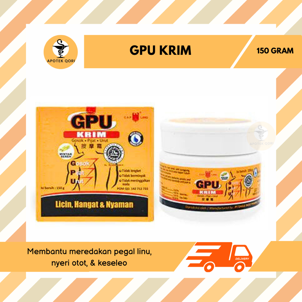 Jual GPU CREAM 150 GRAM/NYERI OTOT DAN SENDI | Shopee Indonesia