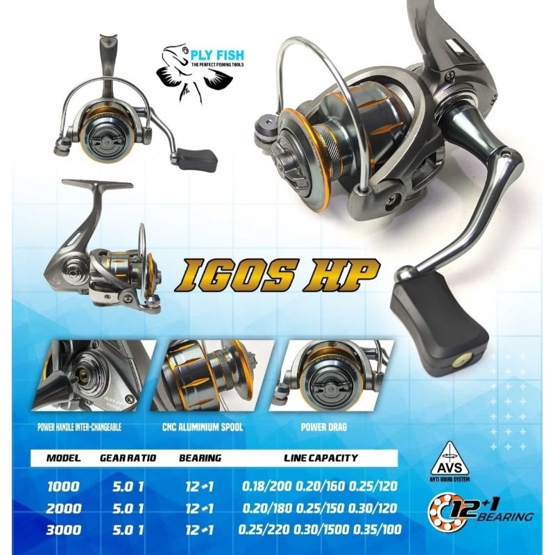 Jual REEL PANCING PLY FISH IGOS HP 2000 | Shopee Indonesia