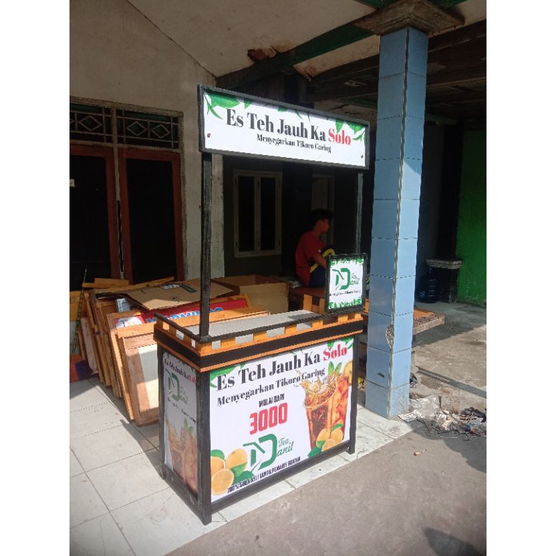 Jual TEH SOLO Booth portable /stand portable /gerobak bongkar pasang ...
