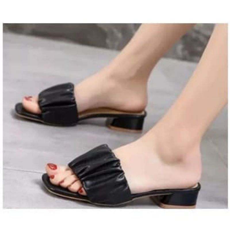 Jual Sandal Wanita Kekinian Heels Cantik Elegan Sendal Cewek Lebaran ...