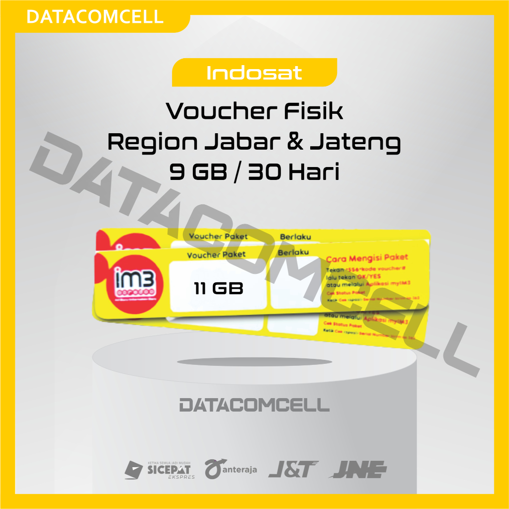 Jual VOUCHER IM3 INDOSAT JABAR - 9GB 30HARI (11GB Zona) | Shopee Indonesia