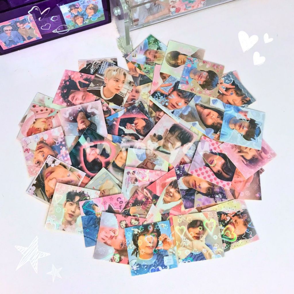 Jual HOLOGRAM Mail Sticker Deco Kpop Freebies Sellkor Cute Face Sticker NCT Dream 127 Enhypen ...