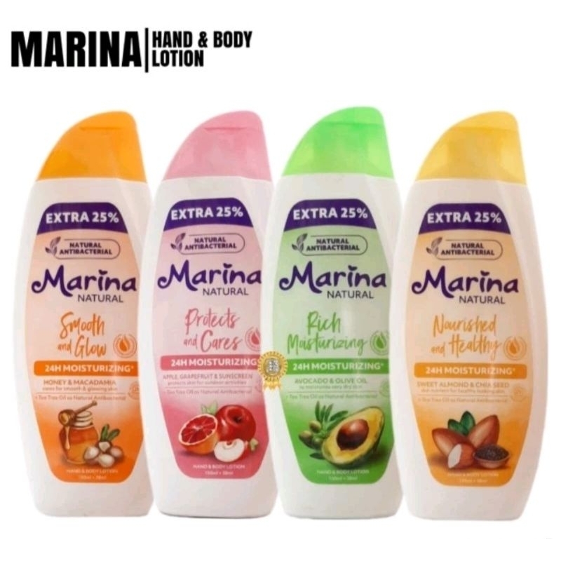 Jual Marina Hand Body Lotion Natural 188ml | Shopee Indonesia