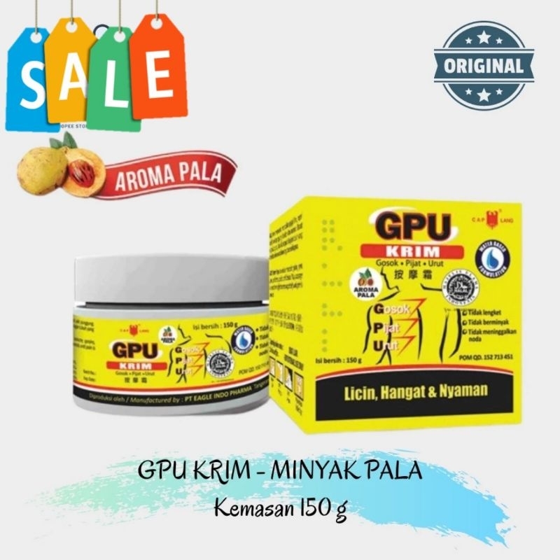 Jual gpu krim pala 150gr | Shopee Indonesia