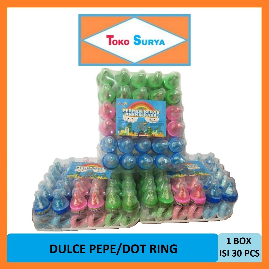 Jual Dulce Pepe Permen Dot Ring Lollipop Luvmi 30 Pcs x 5 Gr | Shopee ...